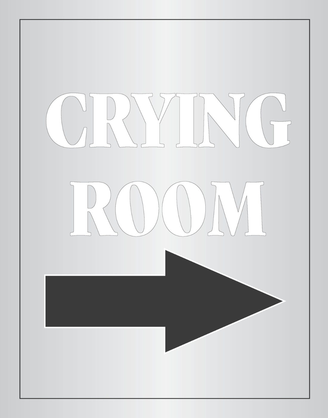 CRYING ROOM POSTER IN MULTIPLE COLORS – PosterFi